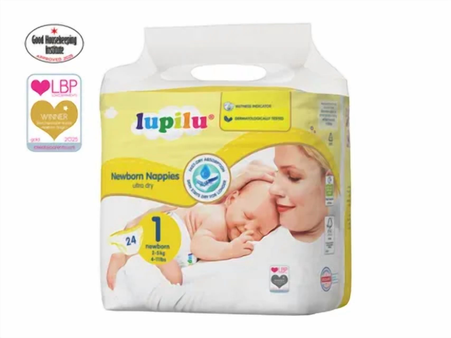 Lupilu Baby Newborn Nappies / Diapers Size 1, 2-5kg - Walmart.com
