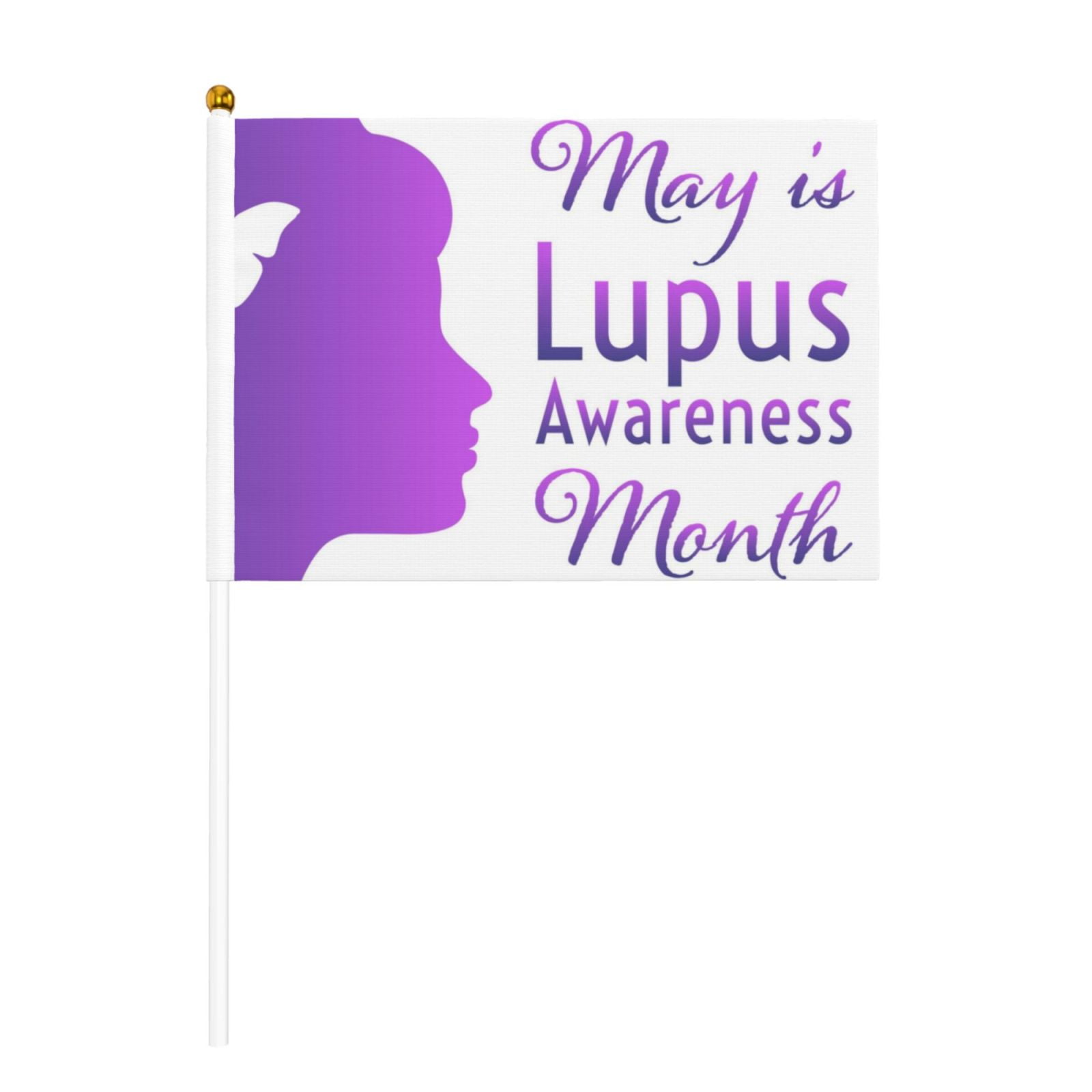 Lups Awareness Month Flag Small Mini Hand Held Flags Small Miniature ...