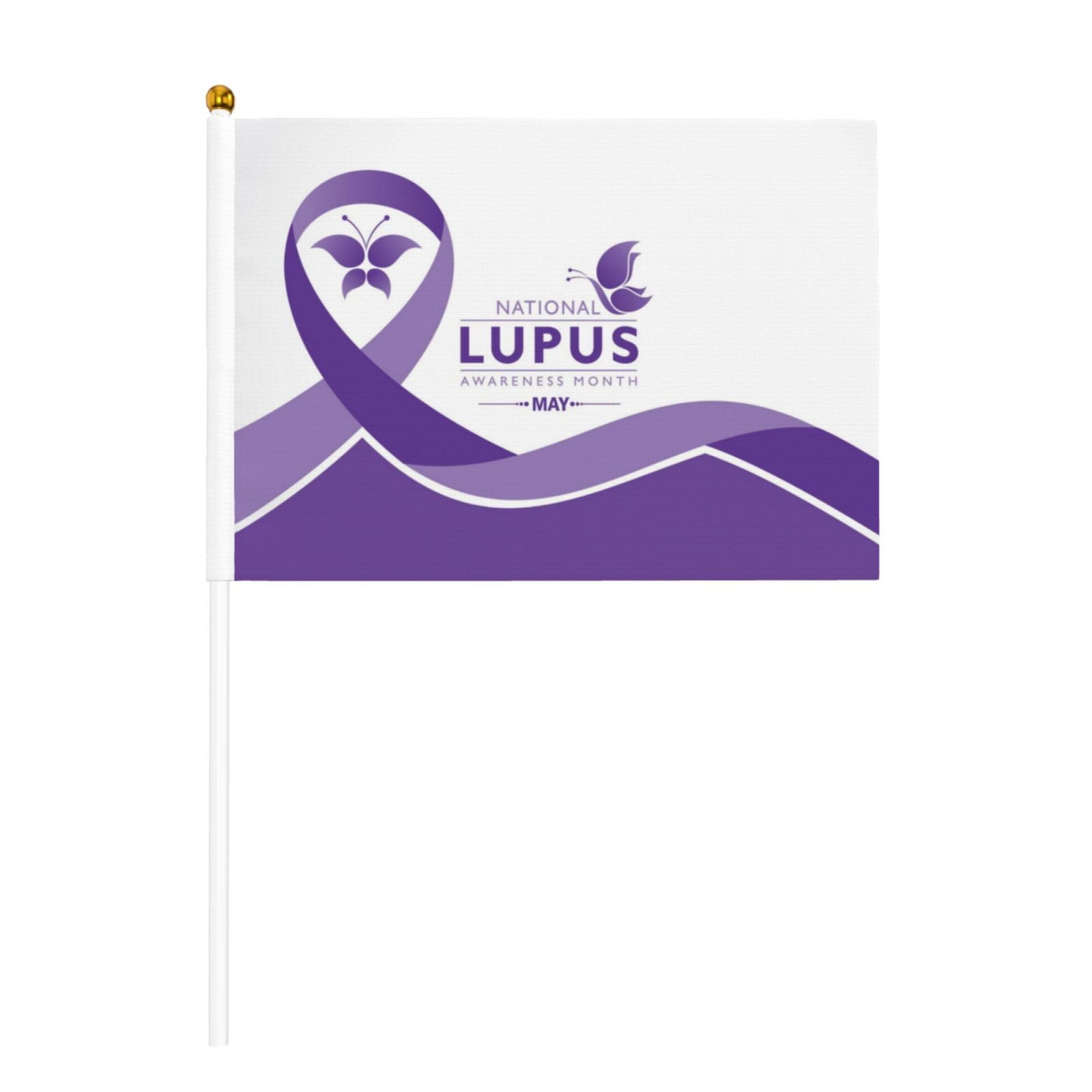 Lups Awareness Month Flag Small Mini Hand Held Flags Small Miniature ...