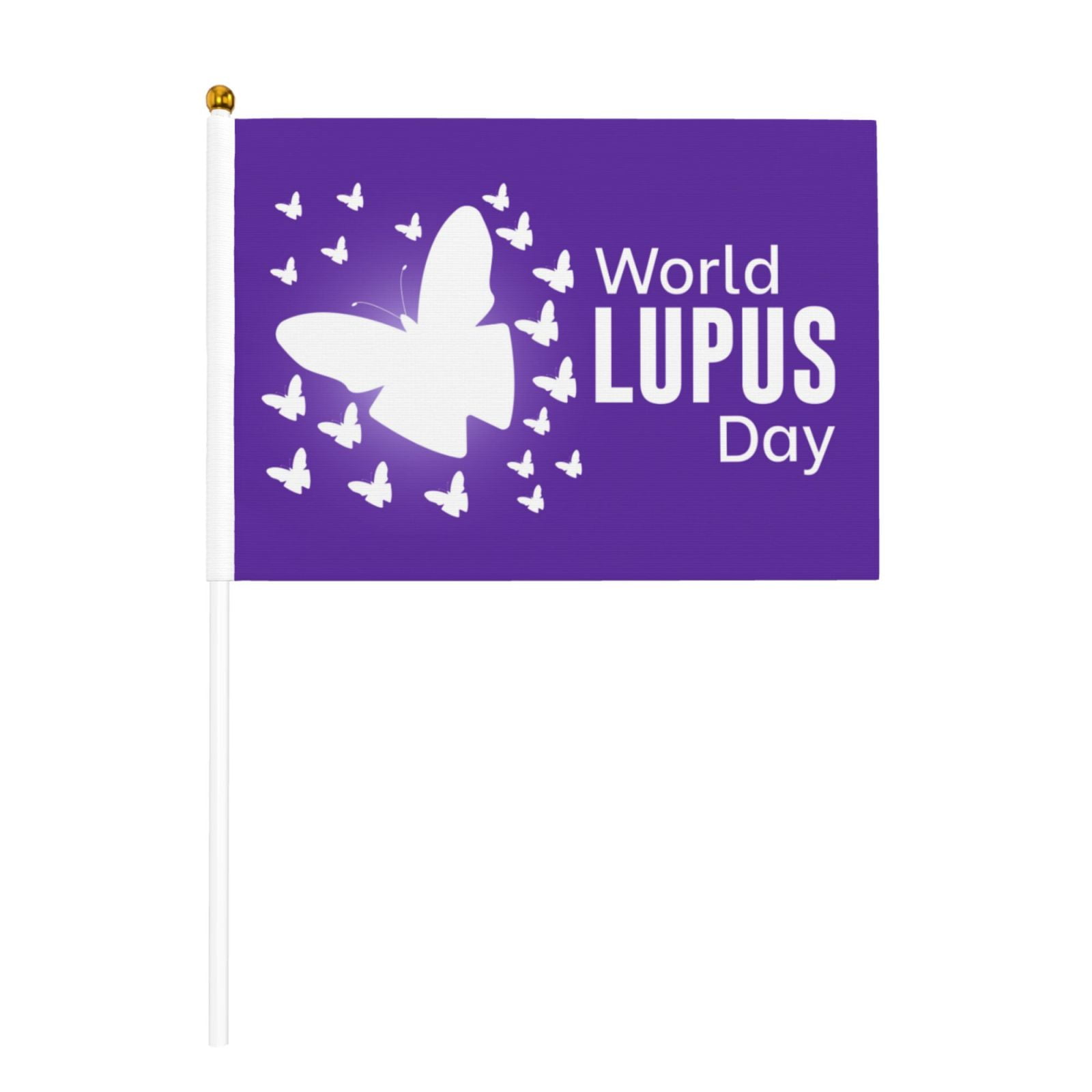 Lups Awareness Month Flag Small Mini Hand Held Flags Small Miniature ...