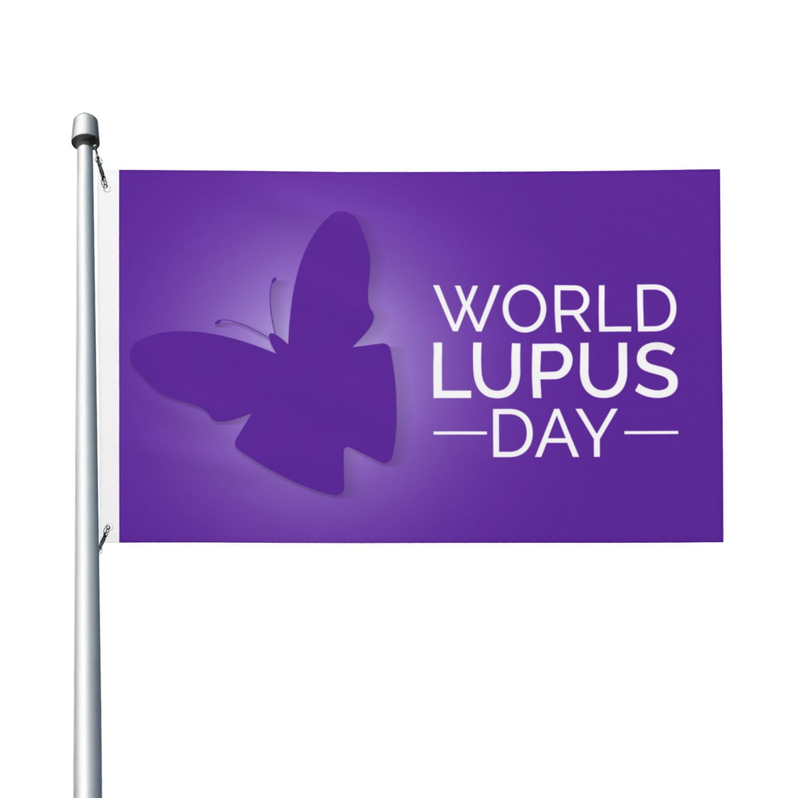 Lups Awareness Month Garden Flags 3x5 Ft Decoration Double Side Print ...