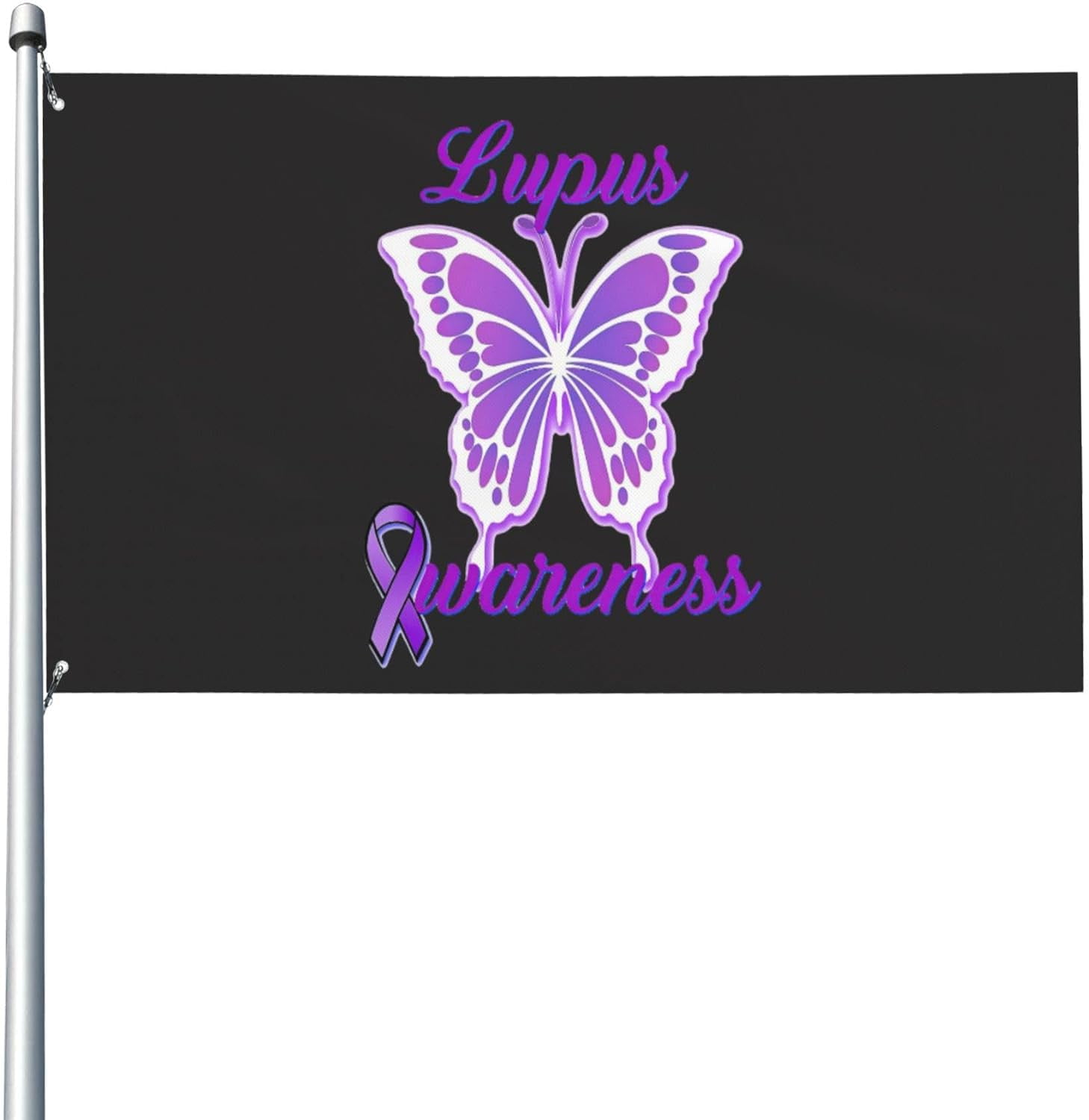Lupus Awareness Butterfly Flag Home Garden Flag Banner Breeze Flags For ...