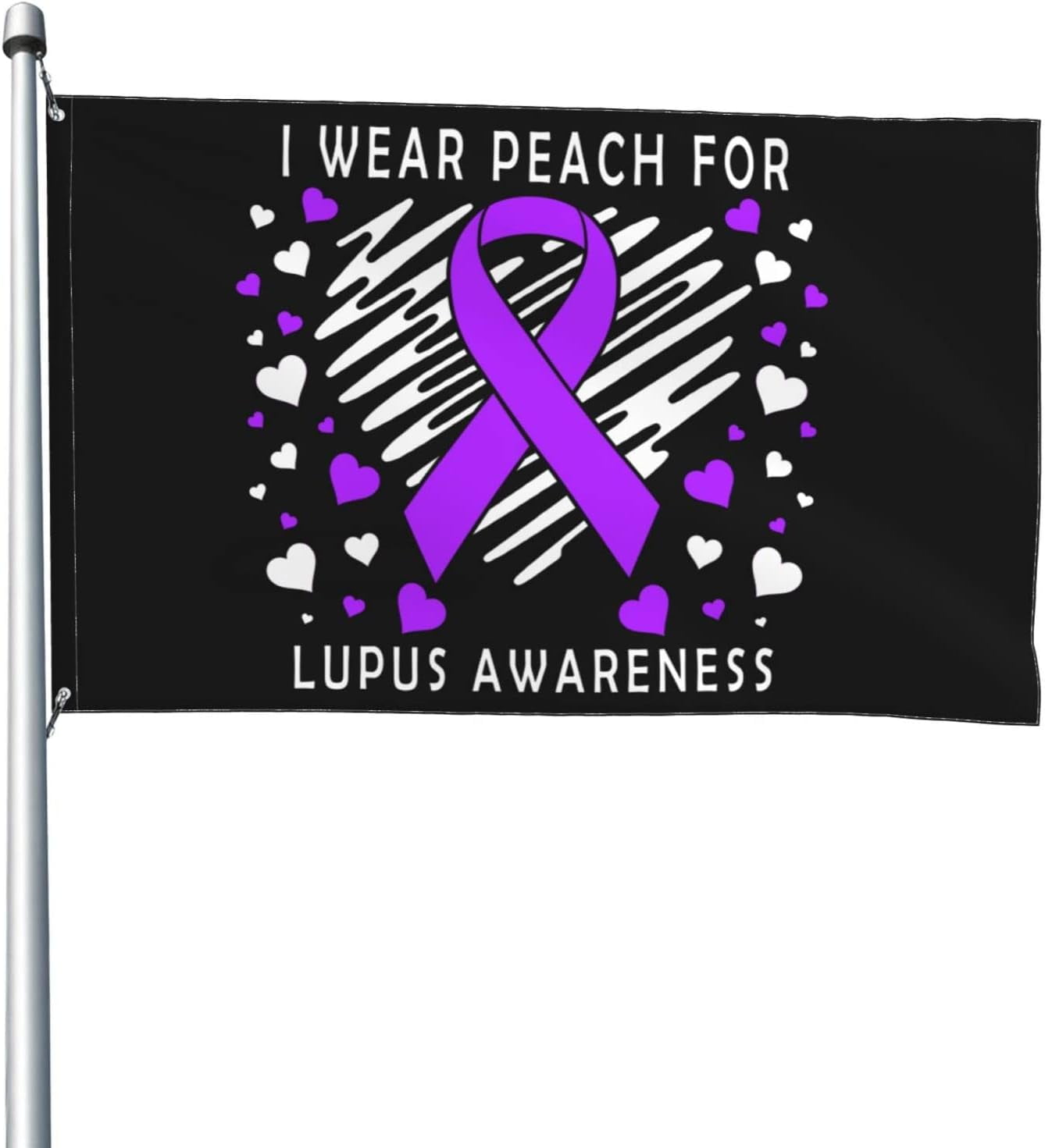 Lupus Awareness Flags 4x6 Ft Banner Patio Lawn & Garden Outdoor ...