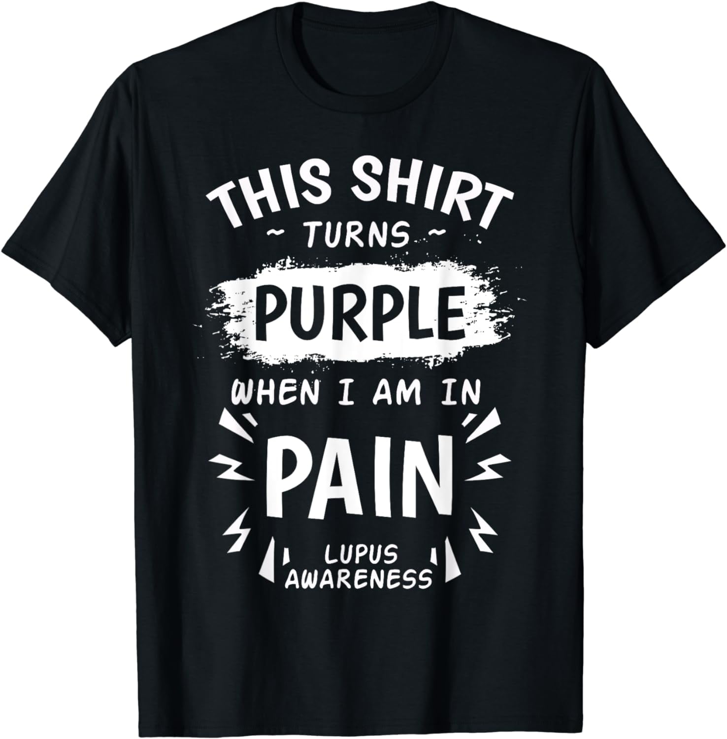 Lupus Awareness Systemic Lupus Erythematosus Purple Cotton T-Shirt ...