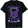 Lupus Warrior Lupus Awareness Butterfly Purple Ribbon SLE T-Shirt ...