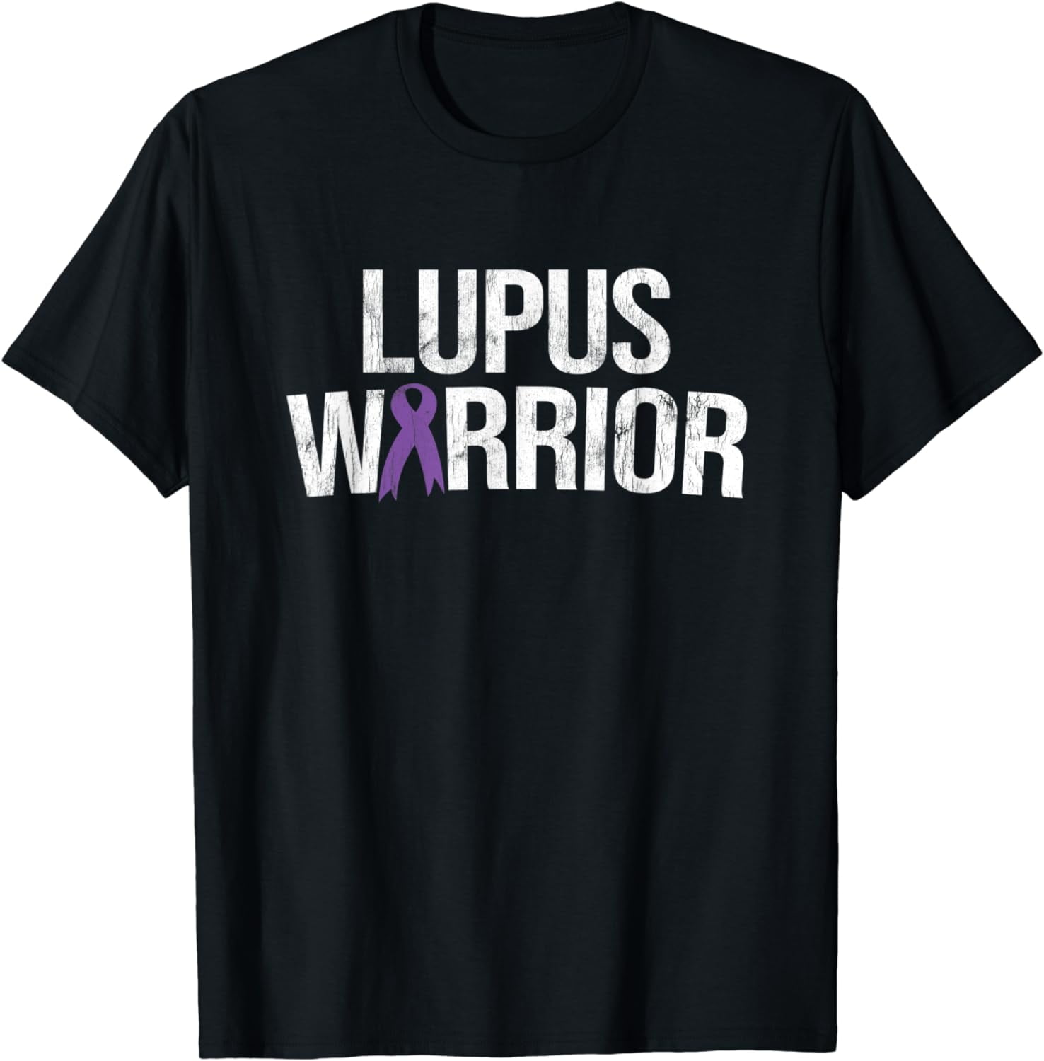 Lupus Warrior Lupus Awareness SLE Purple Ribbon Lupus T-Shirt - Walmart.com