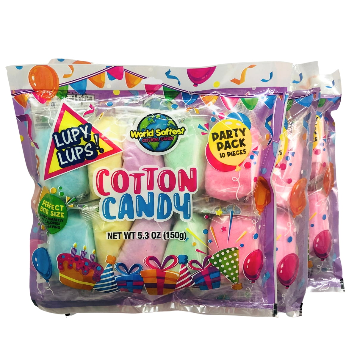 Lupy Lups! Cotton Candy Party Pack 0.5 oz each - Pastel Candy for ...
