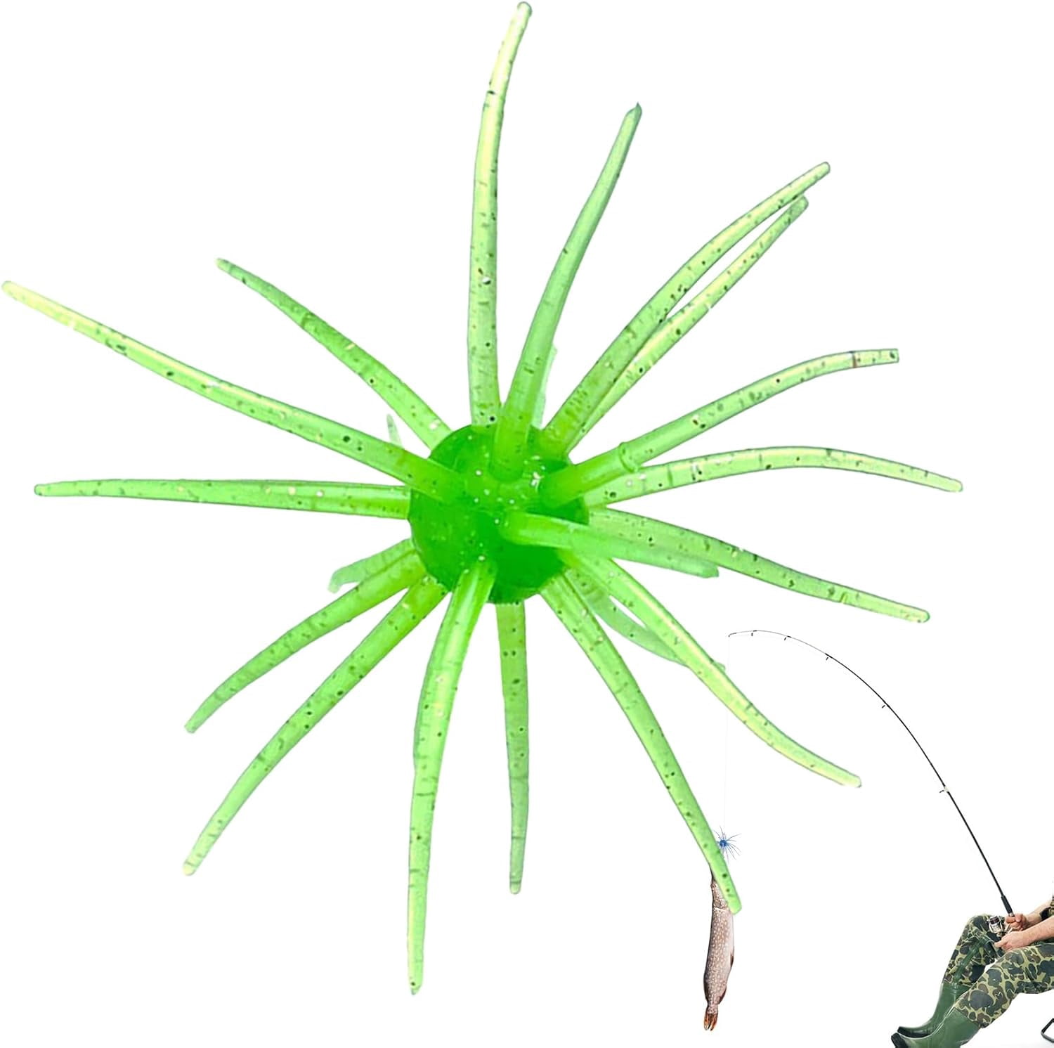 Lure Bait for Black Pits, 3.94-inch Simulation Sea Urchin Bait, Sea ...