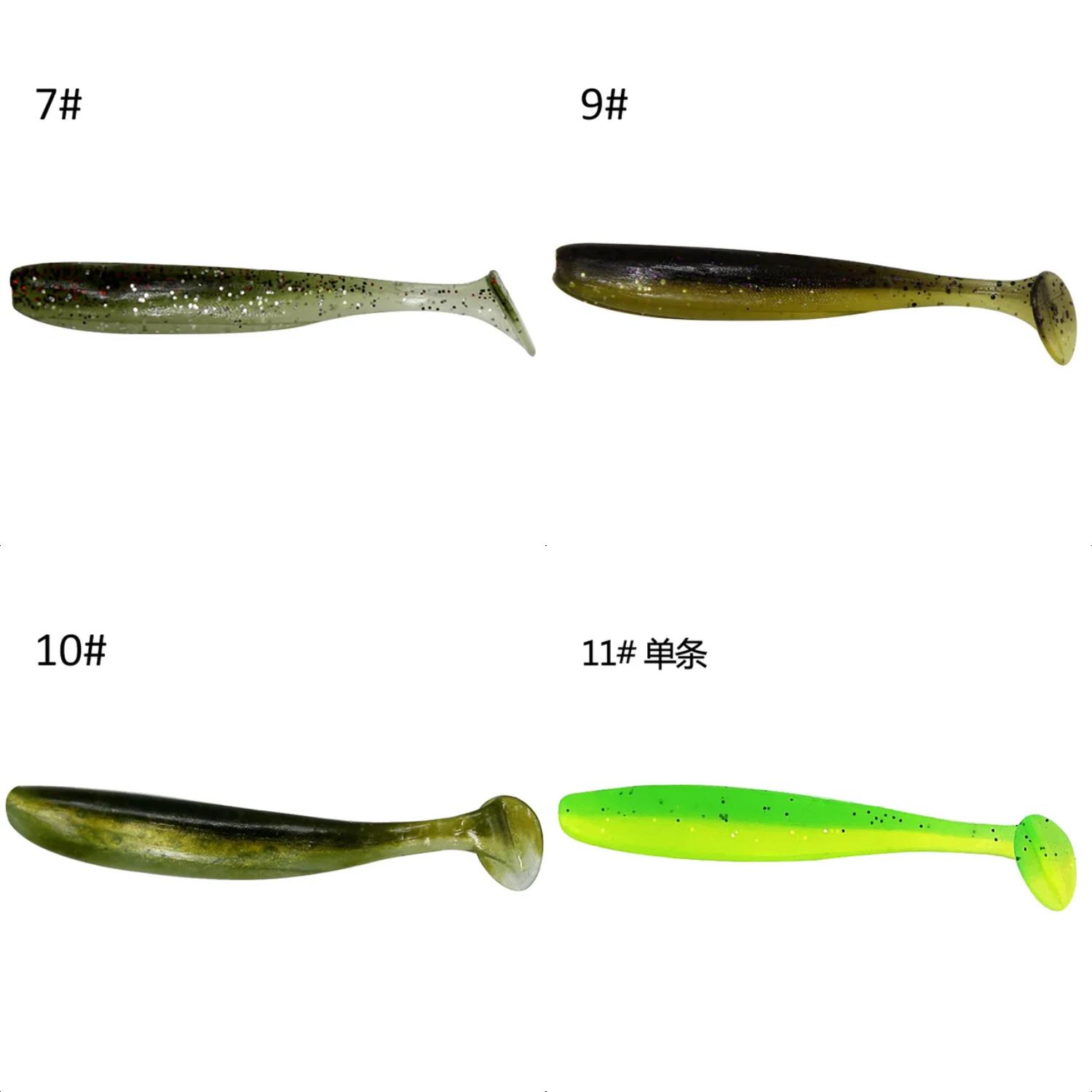 Lure Bait Two-color T-tail Soft Bait 11 Color 5.5/7/9cm Bait Bionic ...