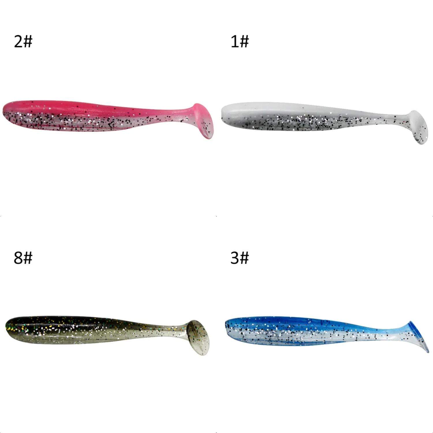 Lure Bait Two-color T-tail Soft Bait 11 Color 5.5/7/9cm Bait Bionic ...