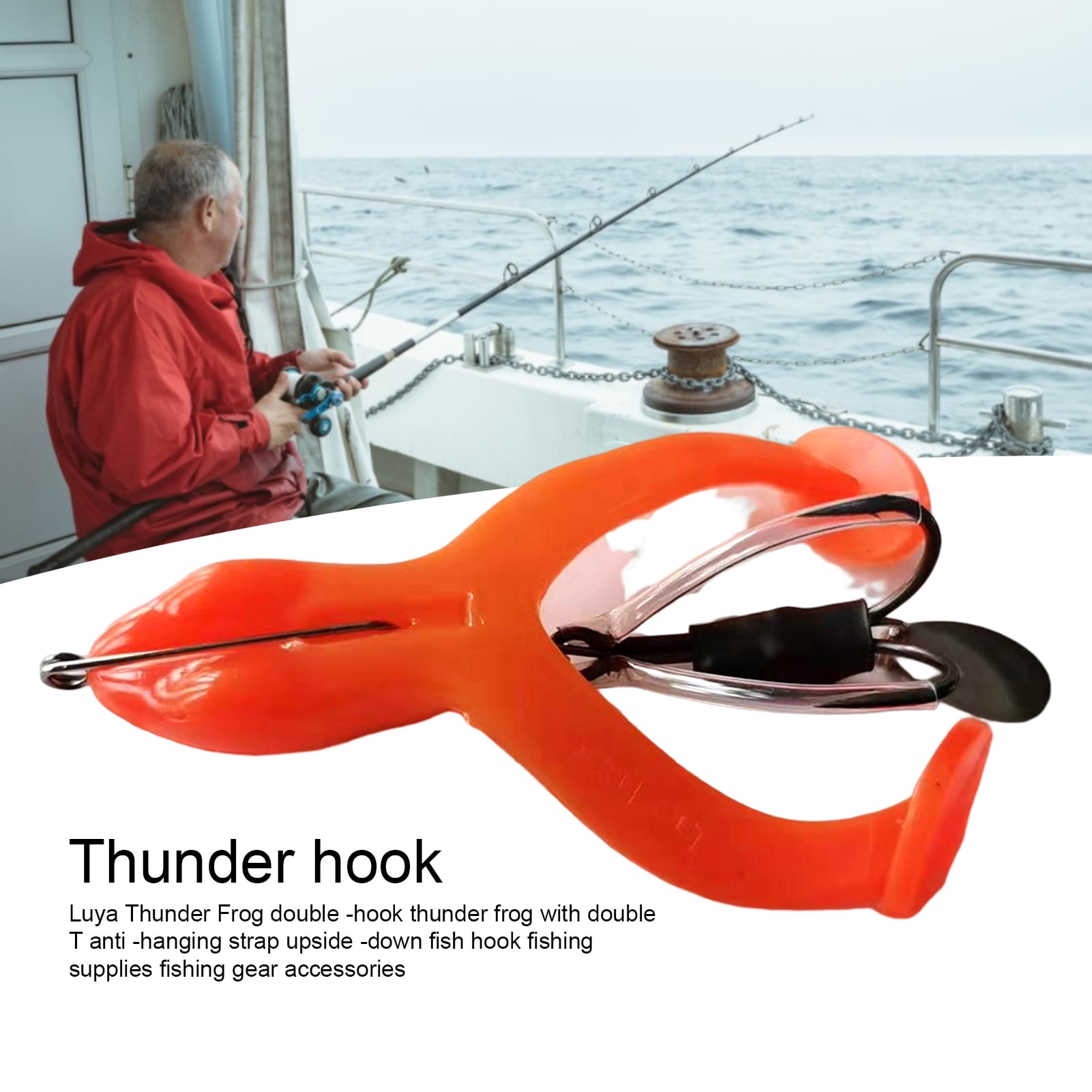 Lure Hook Sharp High Penetration Bite Resistant All-water Applicable Tempting Angling PVC ...