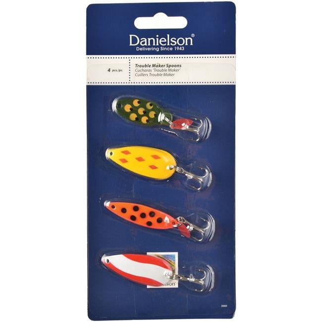 Lure Spoon Fishing Hook Variety Pack - Pack of 4 - Walmart.com