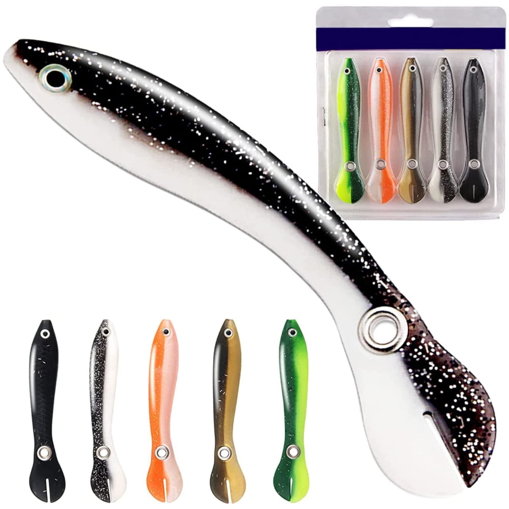 Lures Jigs for Bass Fishing, Pre-Rigged Jig Head Soft Fishing Lures ...