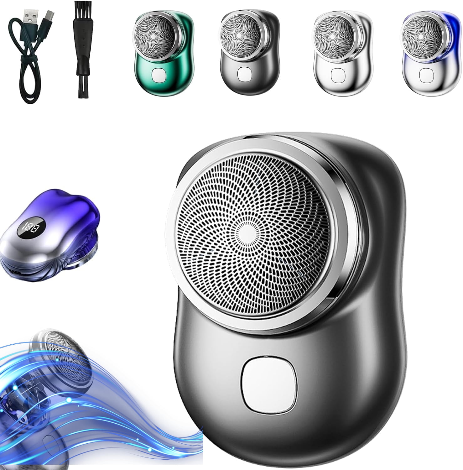 Lureza Shaver, Lureza Mini Shaver, 2025 Upgraded Pocket Size Portable Electric Shavers for Men ...