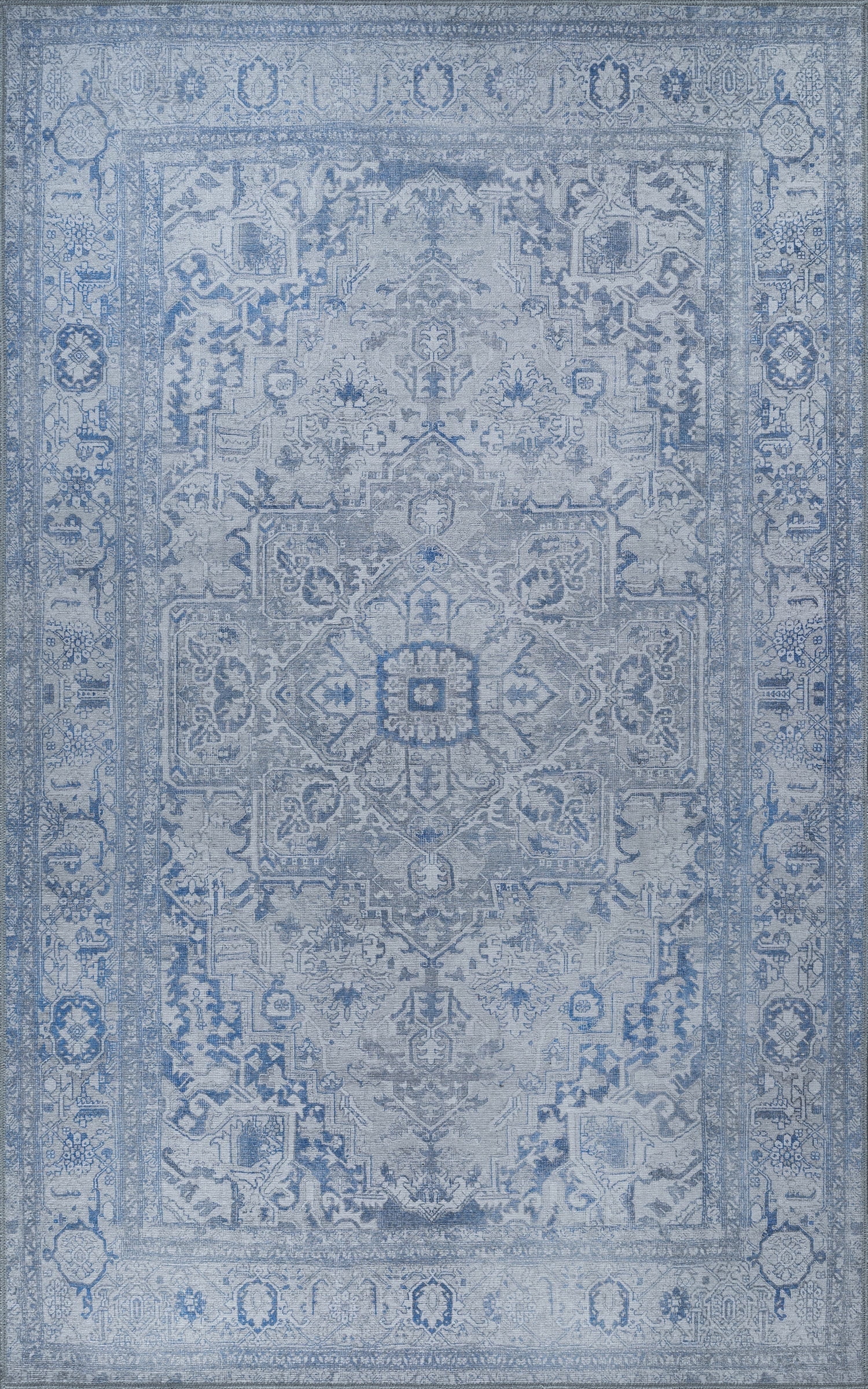 Luria Rugs Easy Care 4' x 6' Non-Slip Small Area Rug for Kitchen ...