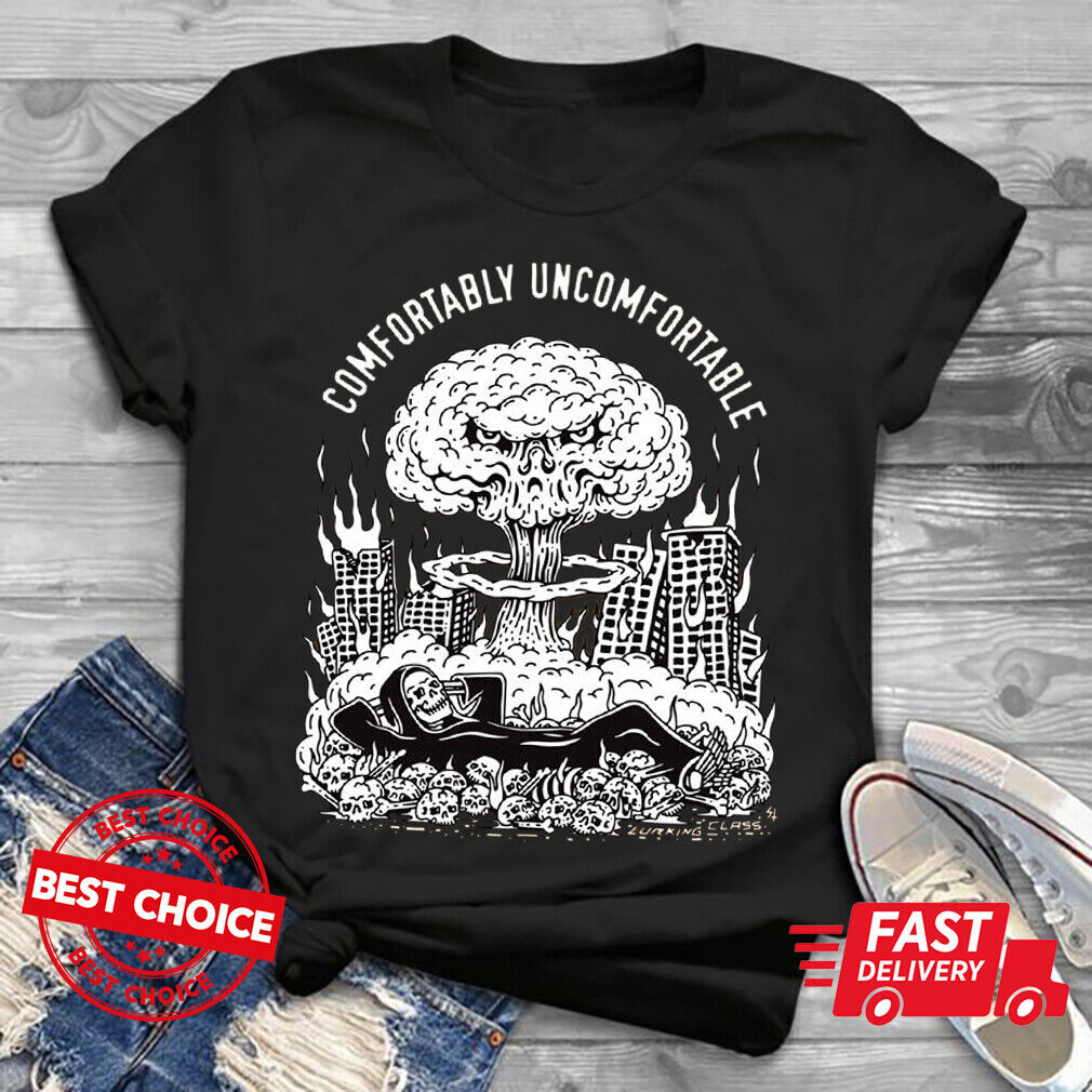 Lurking Class Comfortably Uncomfortable Men Black T Shirt S-3XL Q3778 ...
