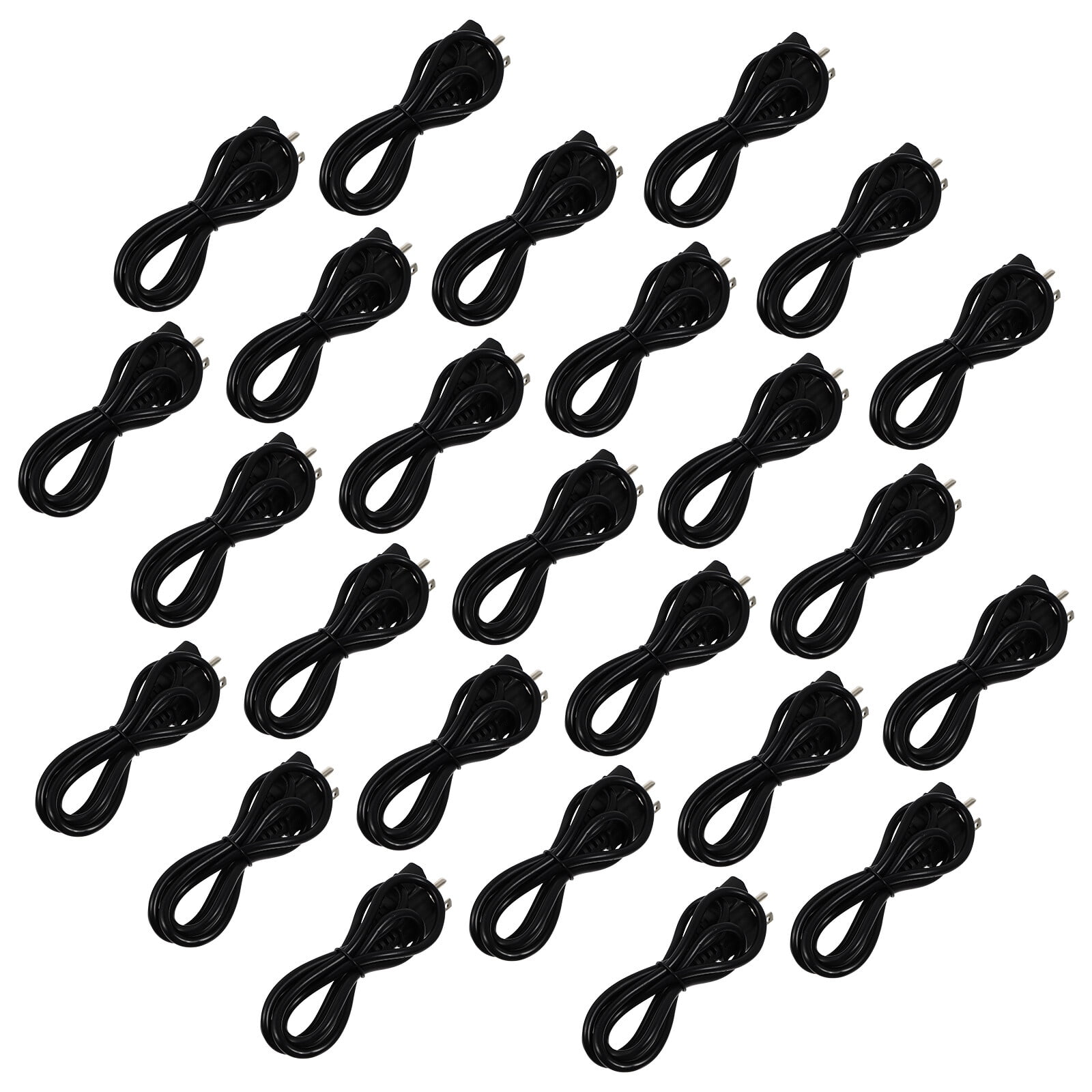 Lurrose 100 Pieces Power Cable 3-prong Computer Printer Replacement ...