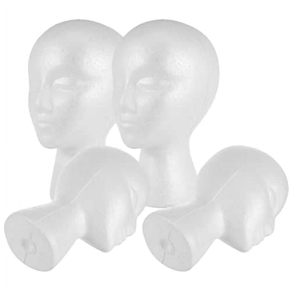 Lurrose Hat Stand 4pcs Wig Head Female Foam Mannequin Wig Stand Holder ...