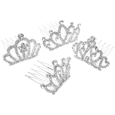 Rhinestone Hair Comb 10-Tooth Design Hair Side Comb Fashion Shiny Alloy ...