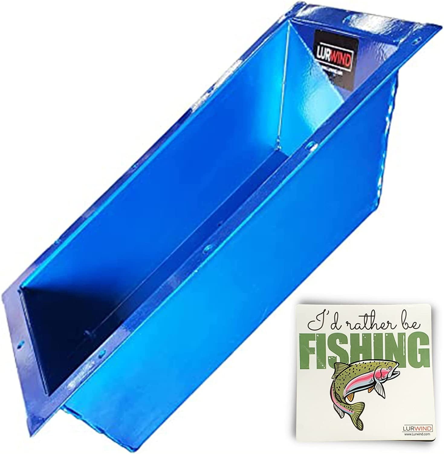 Lurwind Recessed Boat Trolling Motor Pan with Id Rather Be Fishing ...
