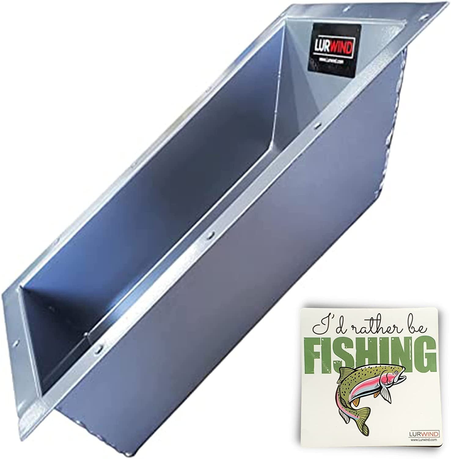 Lurwind Recessed Boat Trolling Motor Pan with Id Rather Be Fishing ...