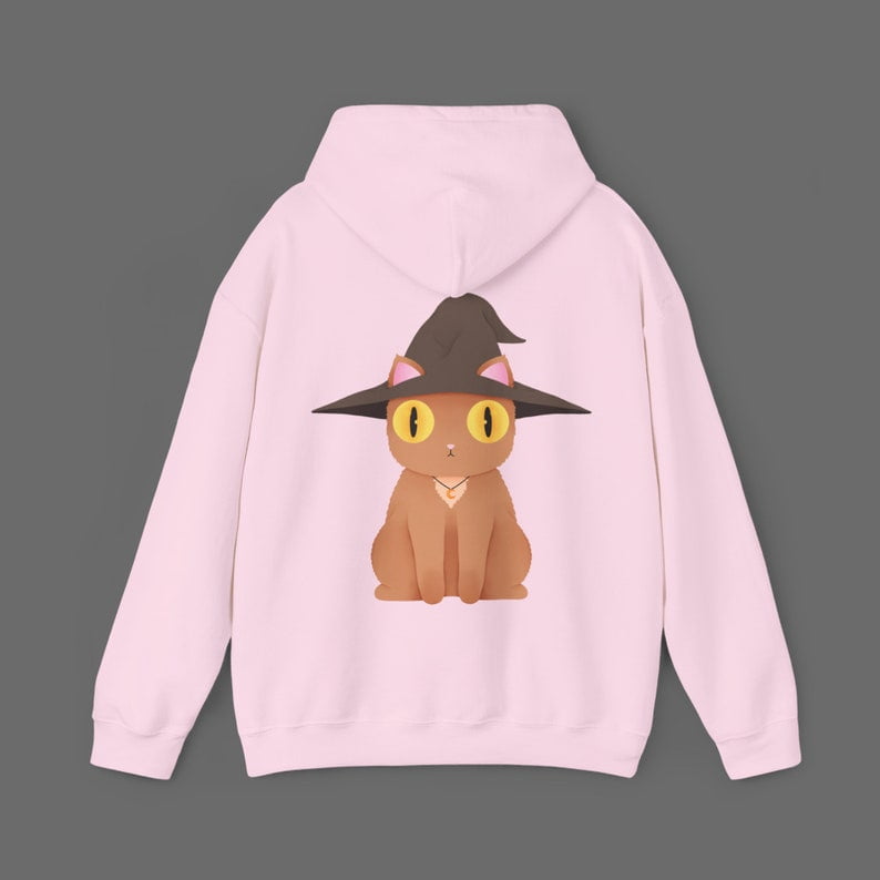 Lus Loung-WM161 NEW BRAND, zip-up hoodie, Witch Cat Digital Art Hoodie ...