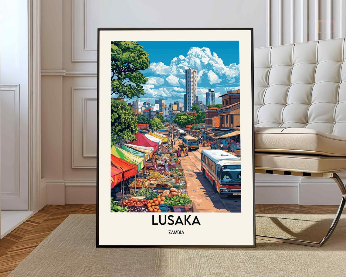 Lusaka Poster, Lusakalusaka Print, Lusaka Photo, Lusaka Poster Print ...