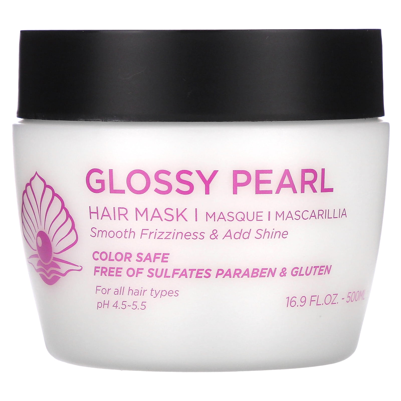 Luseta Beauty Glossy Pearl, Hair Mask, For All Hair Types, 16.9 fl oz ...