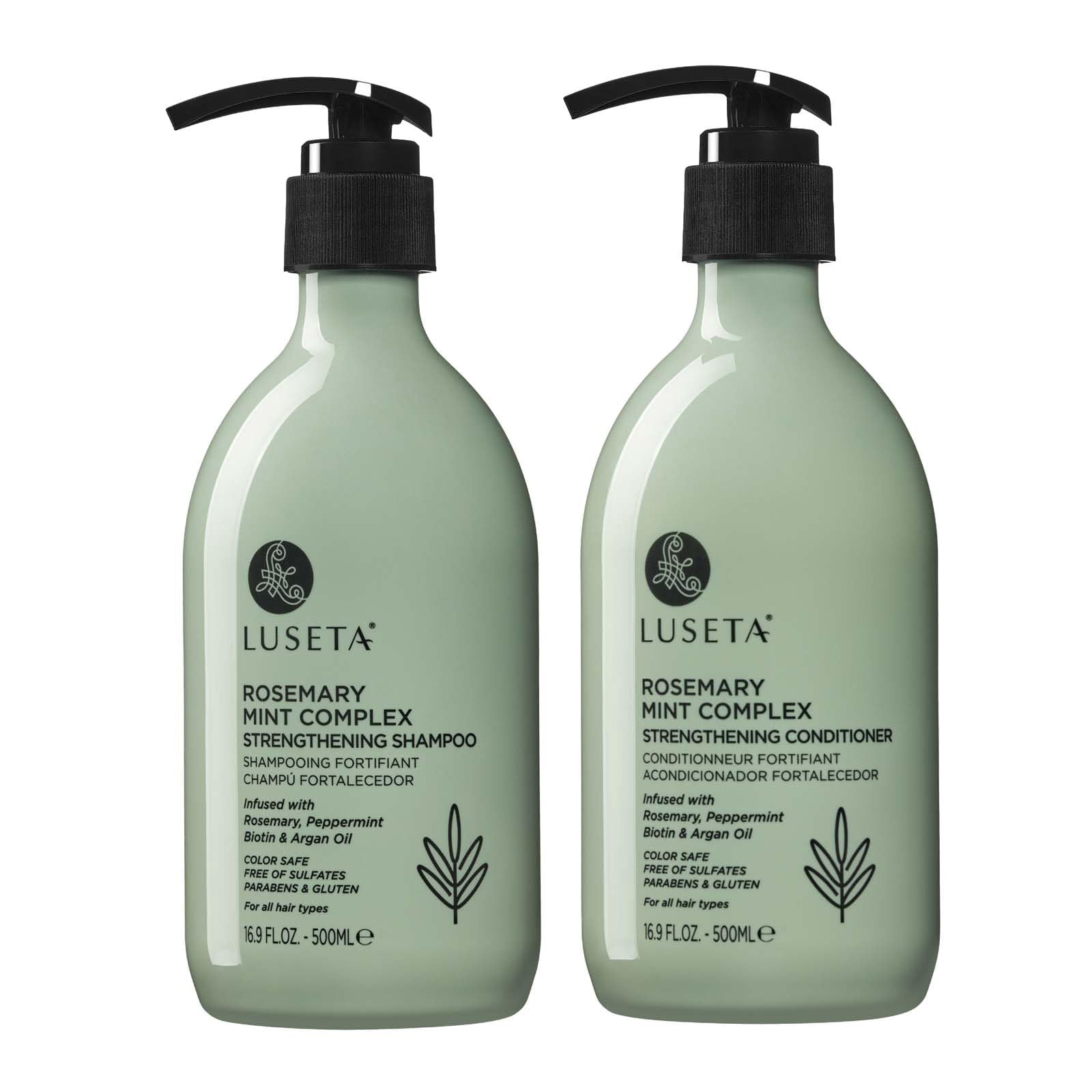 Luseta Rosemary Mint Strengthening OKA4 Shampoo and Conditioner Provide ...