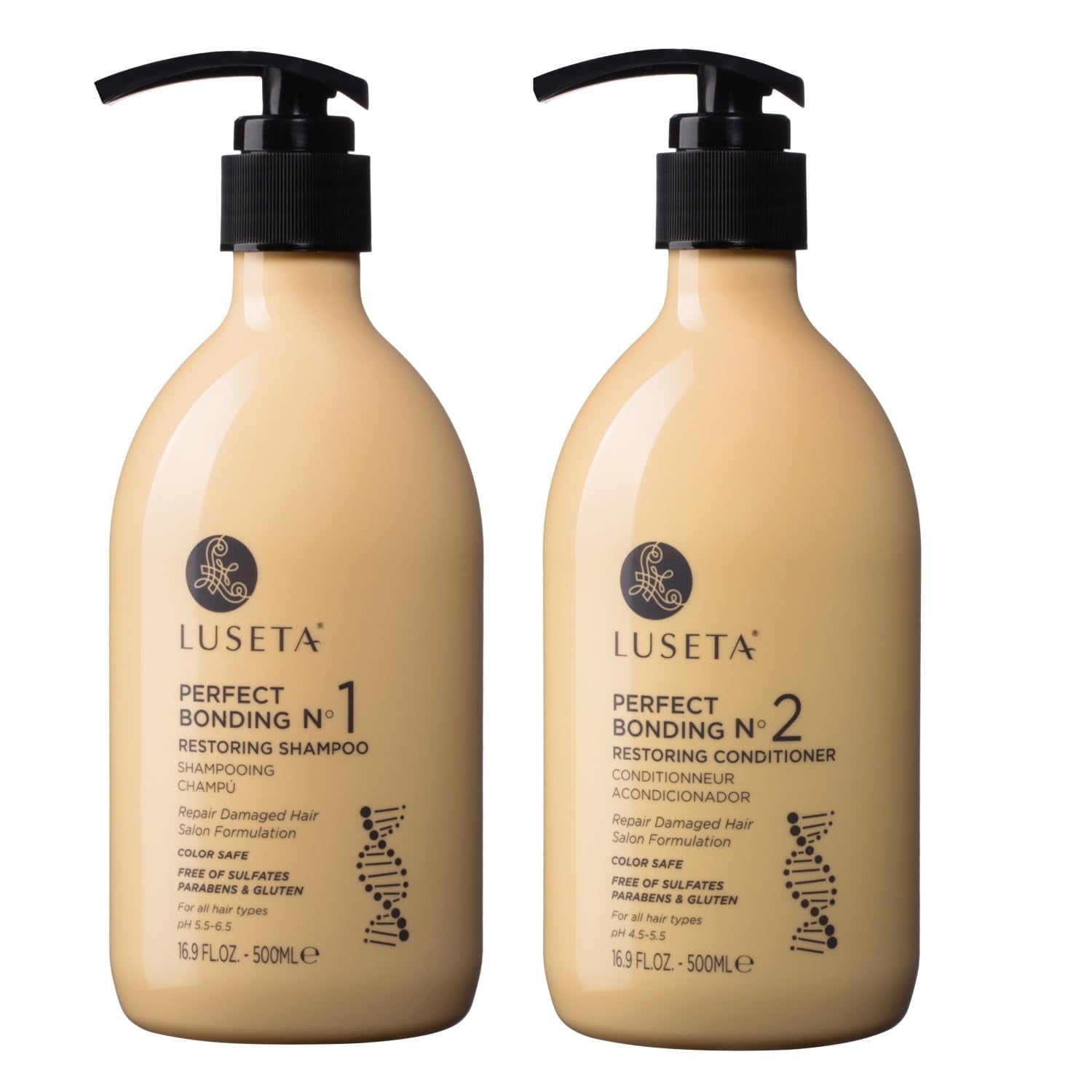 Luseta Salon Shampoo and OLF24 Conditioner Set with Oil, Acidic Bonding ...