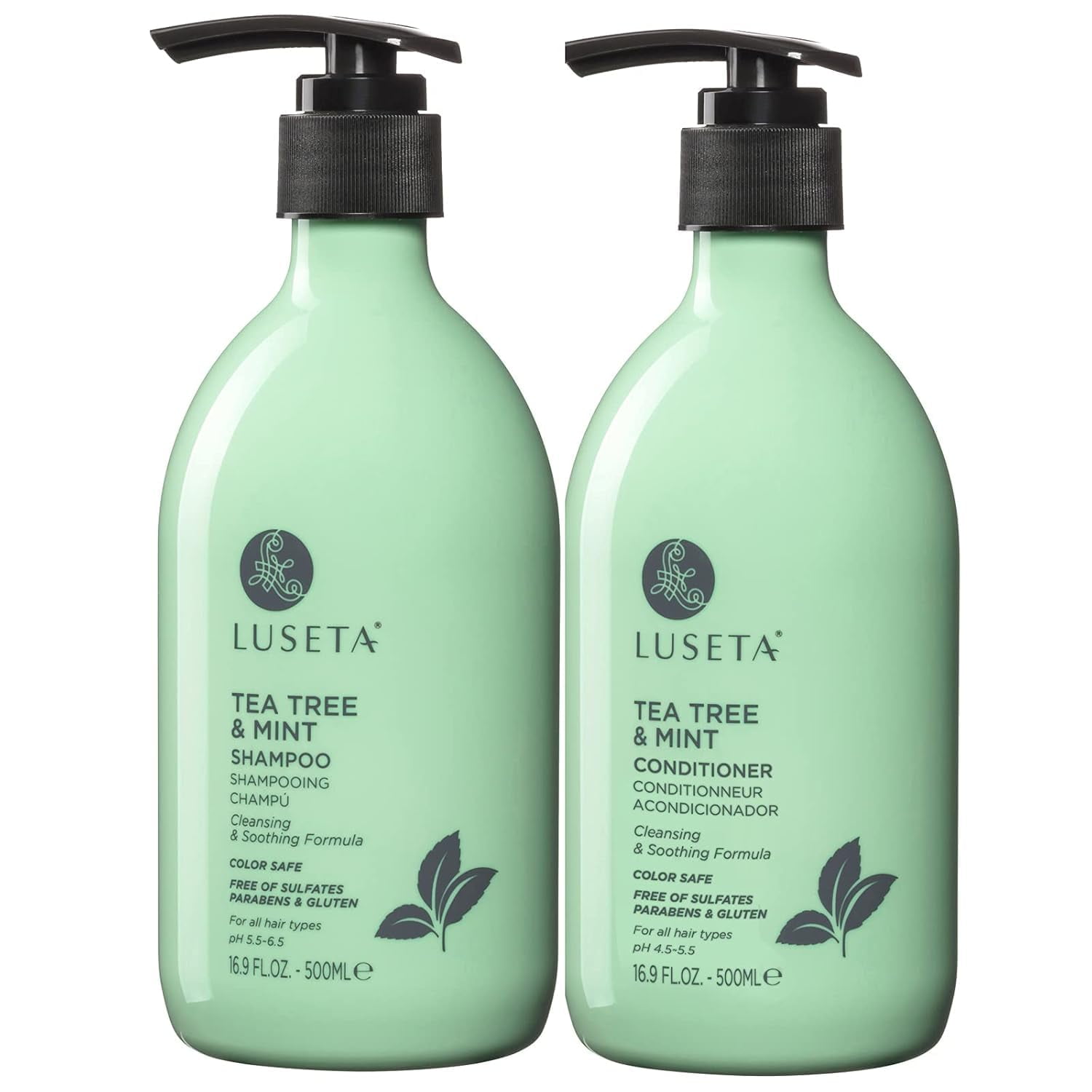 Luseta Tea Tree Mint OLF24 Shampoo and Conditioner Hair with Lavender ...