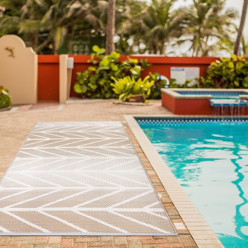 Lush Ambience Inc. Lush Ambience Outdoor Rugs - Made of Recycled ...
