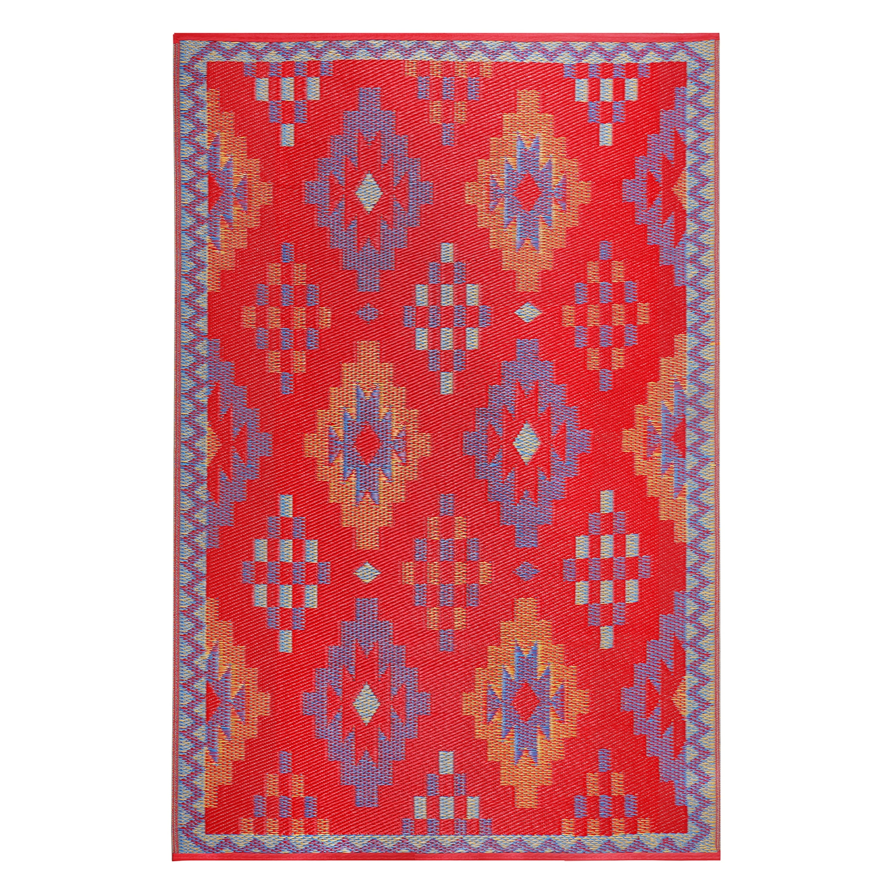 Lush Ambience Inc. Lush Ambience Sefa Indoor Outdoor Plastic Area Rugs ...