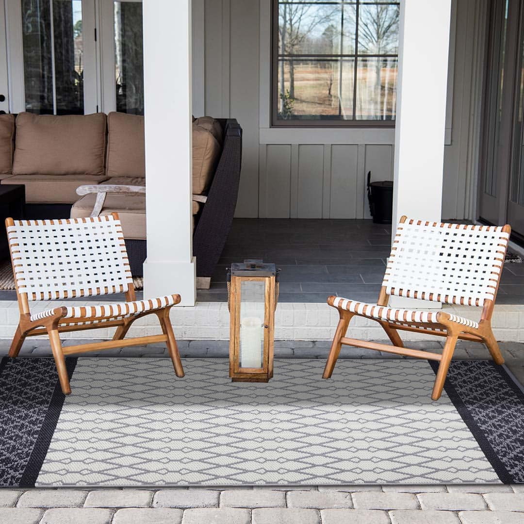 Lush Ambience Outdoor Rug - Waterproof, Reversible, Crease Free, Fade ...