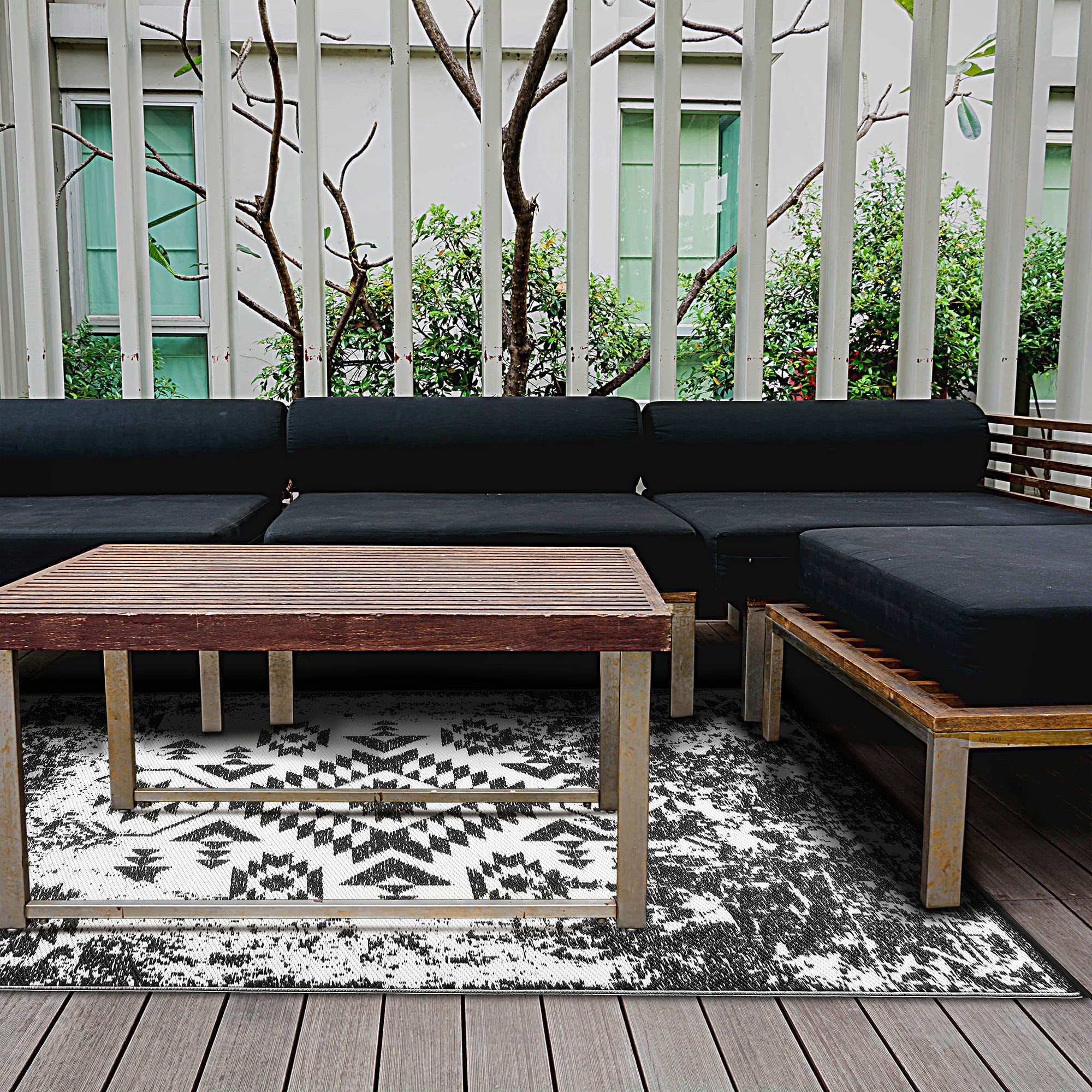 Lush Ambience Outdoor Rug - Waterproof, Reversible, Crease Free ...