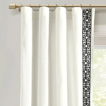 Lush Decor Coastal Chic Scallop Edge Window Curtain Panels Neutral ...