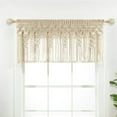 Lush Decor Boho Macramé Textured Valance - Gray - Walmart.com