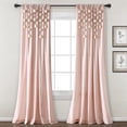 Lush Decor Boho Pom Tassel Linen Textured Window Curtain Panel, Single ...