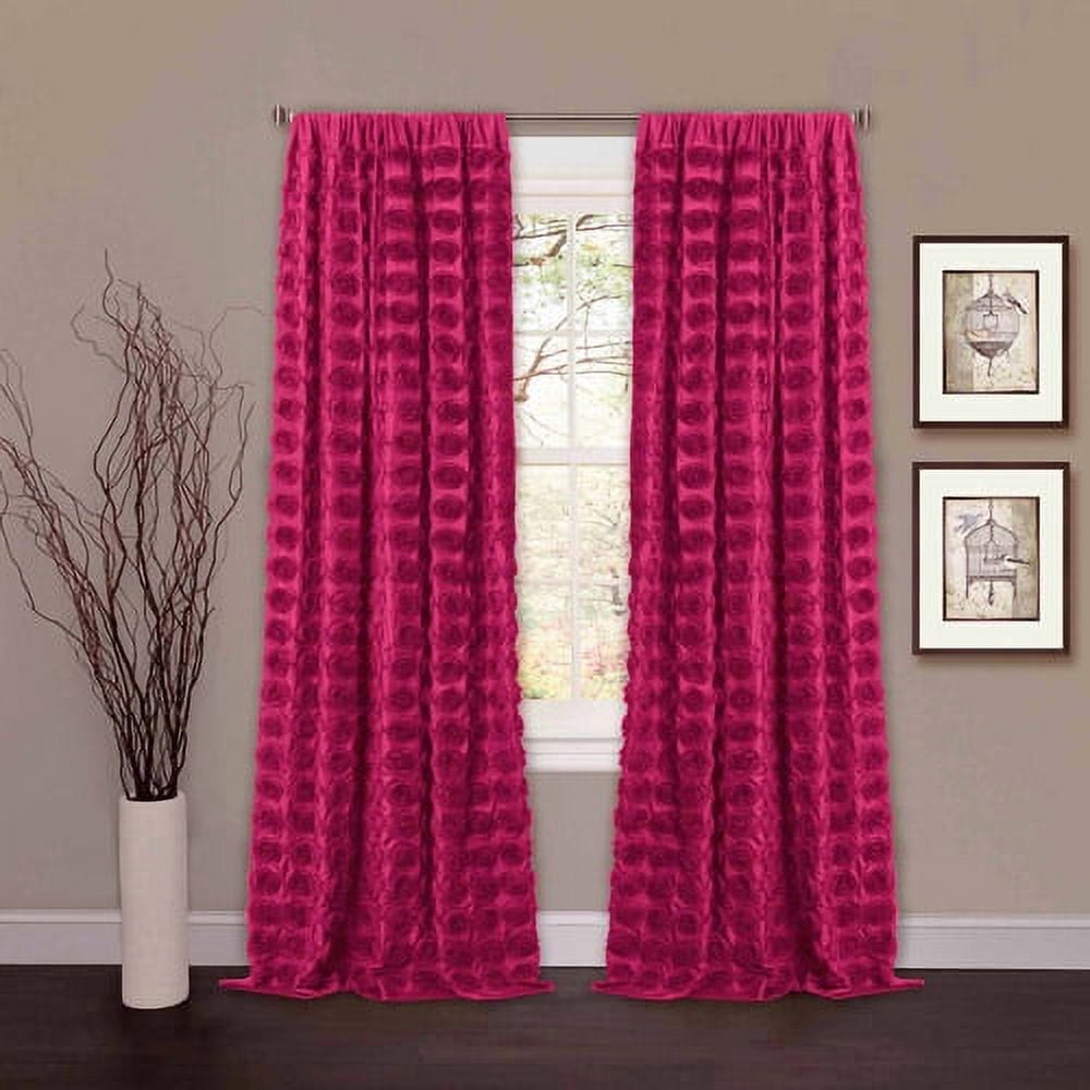 Lush Decor Emma Pink Window Curtain - Walmart.com