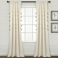 Lush Decor Farmhouse Boho Stripe Window Curtain Panels - Gray Ombre ...