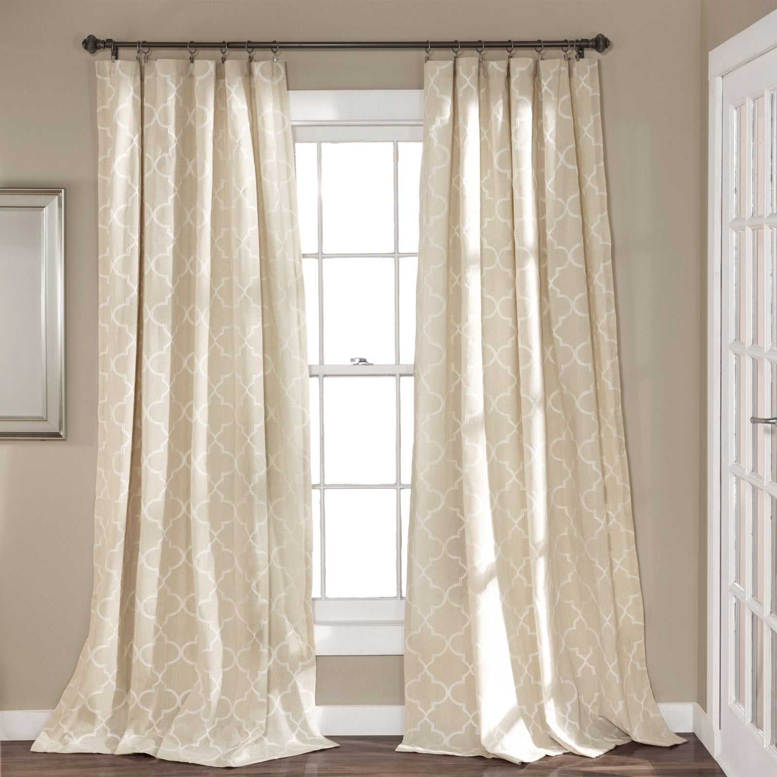 Lush Decor Geo Trellis Window Curtain Panel Set - Walmart.com