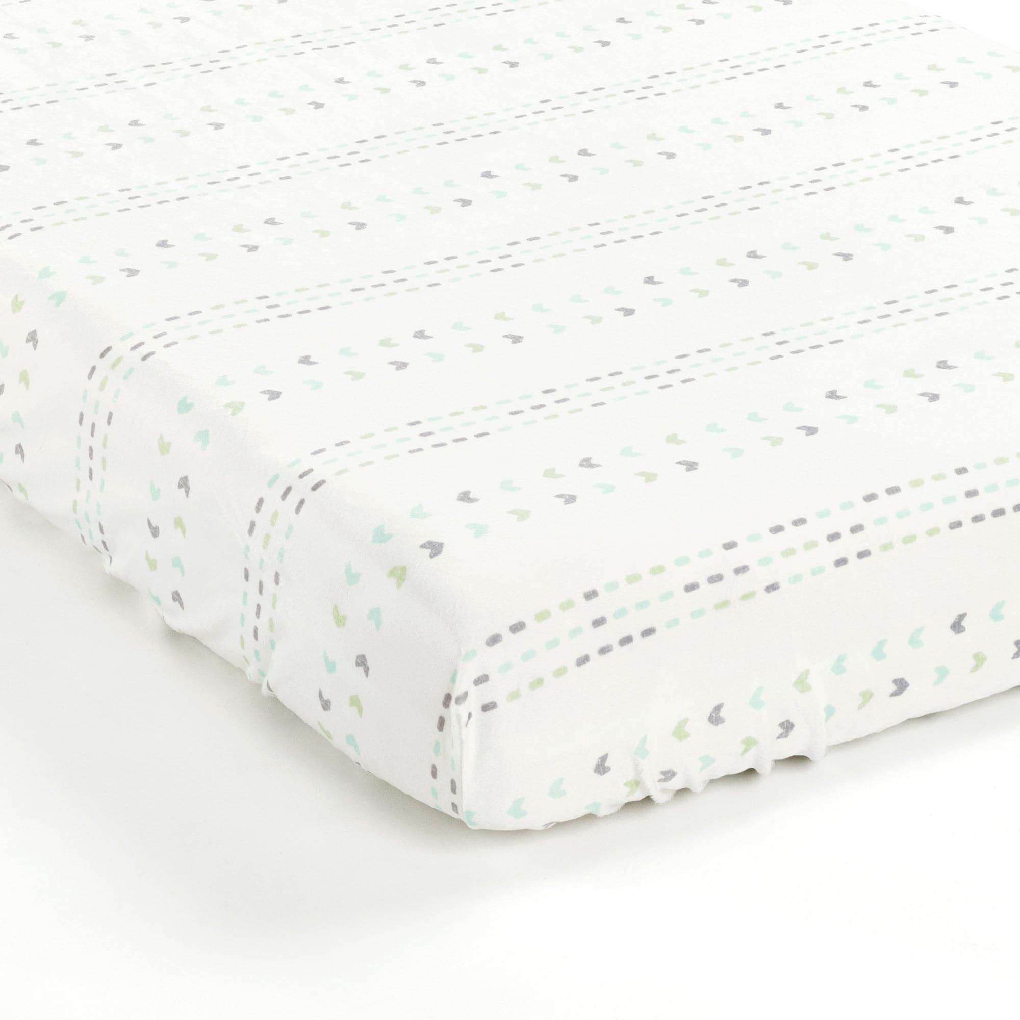 Lush Decor Hygge Sloth Geo Soft & Plush Fitted Crib Sheet, 52"x 28" x 9 ...