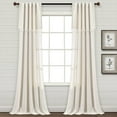 Lush Decor Ivy Tassel Faux Linen Window Curtain Panels Light Linen ...
