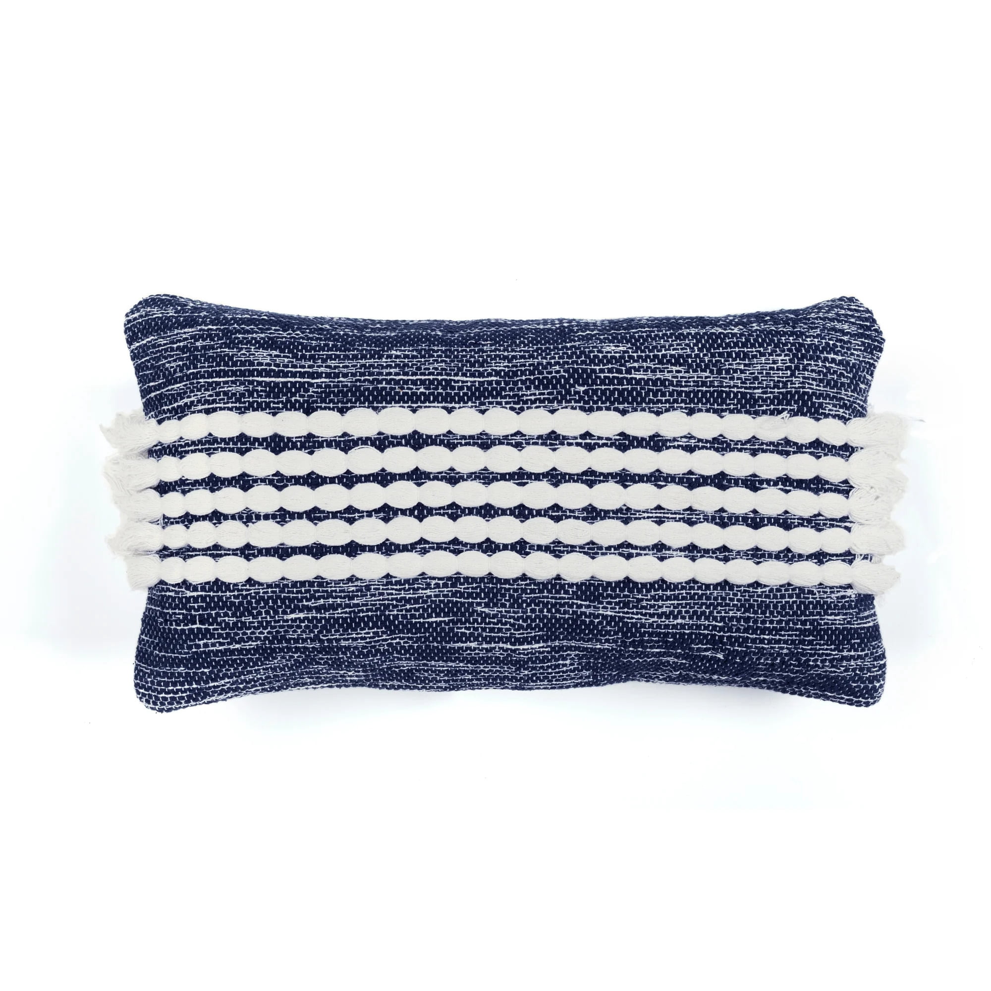 Lush Decor Linear Dotted Decorative Pillow - Off WhiteGray - Single ...