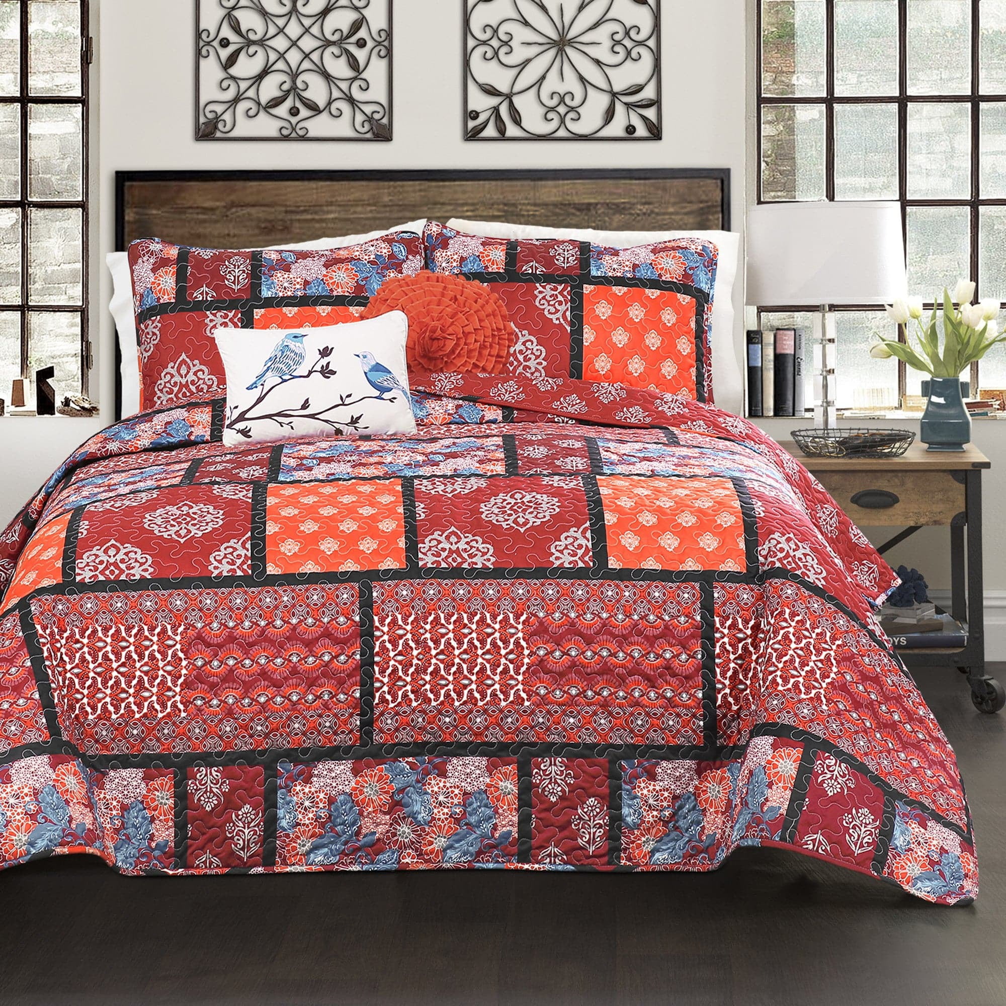 Lush Decor Meridian Quilt 5Pc Set - Walmart.com
