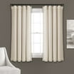 Lush Decor Linen Ruffle Window Panel - Light Gray -Single- 84 x 54 ...