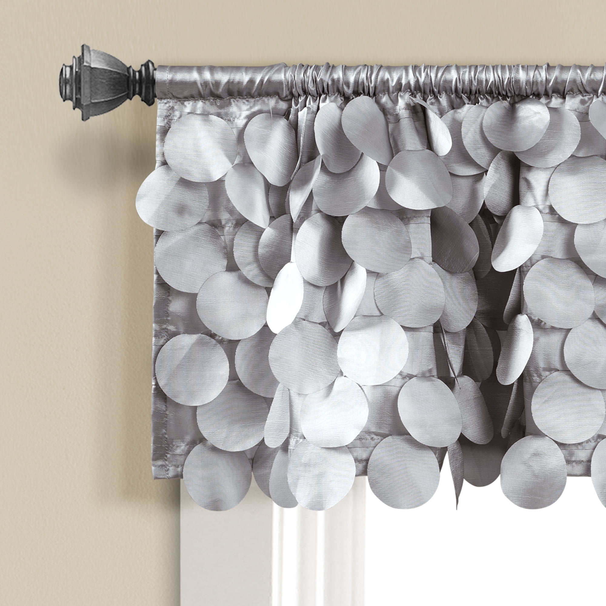 Lush Decor Solid Print Rod Pocket Valances, 70.00" x 0.01" - Walmart.com