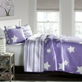 Lush Decor Star Pattern 3-piece Cotton Quilt Set, Multiple Colors ...