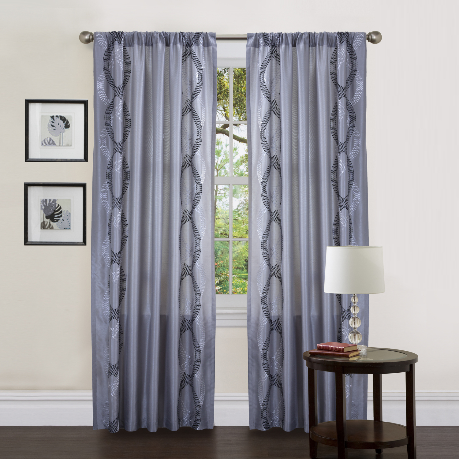 Lush Decor Talon Window Panel Single Gray 54x84 - Walmart.com