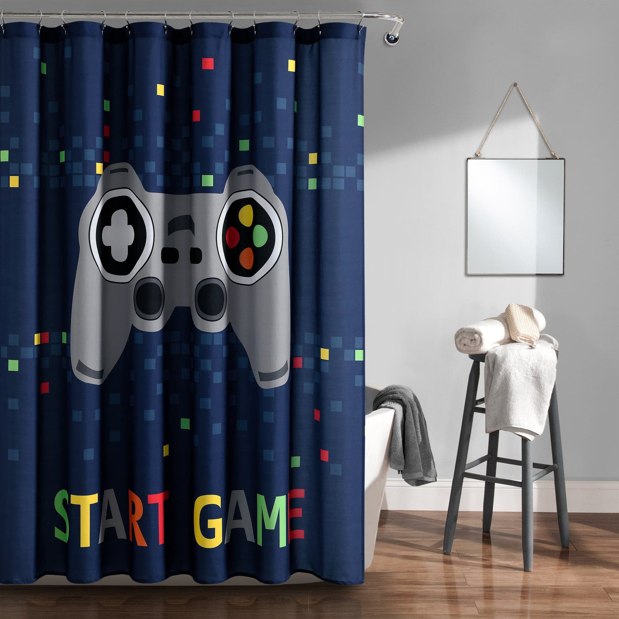 Lush Decor Video Games Shower Curtain, 72" x 72" - Walmart.com